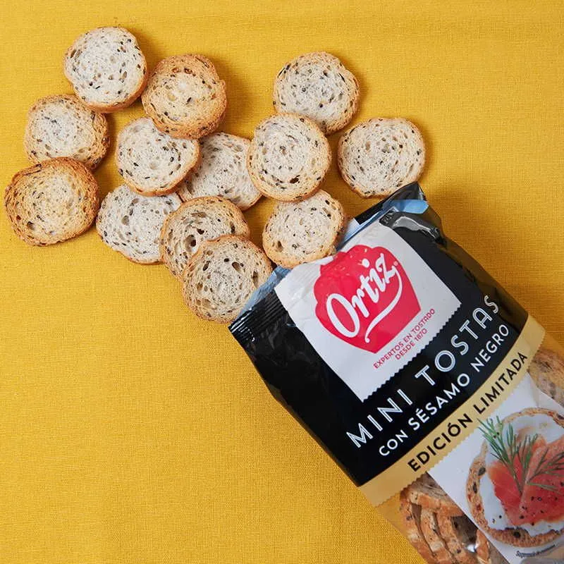 Ortiz Mini Toasts with Black Sesame I Buy I Free Shipping